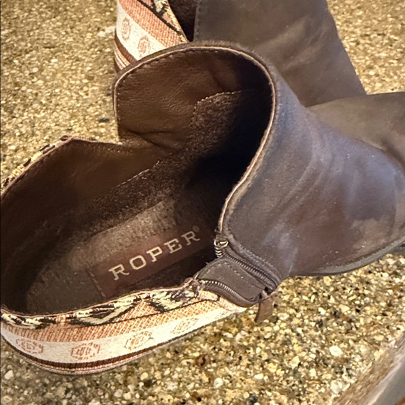 Roper | Shoes | Roper Womens Dark Brown Ankle Booties | Poshmark